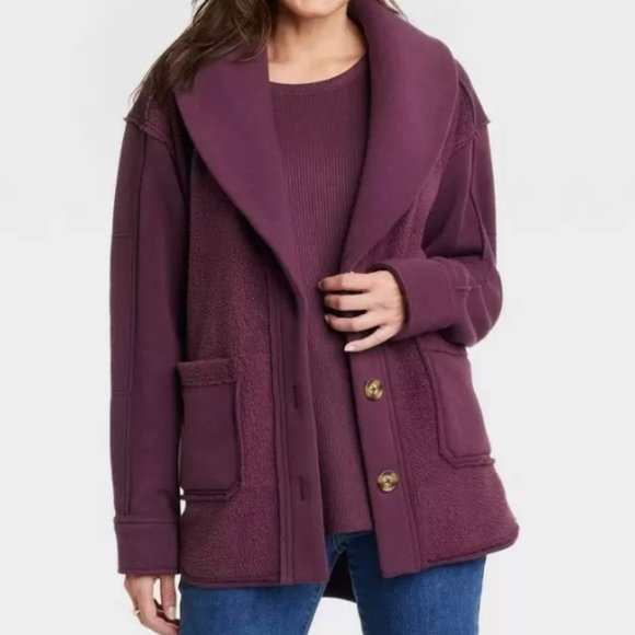 Knox Rose | Jackets & Coats | Nwt Wmns Knox Rose Fleece Shawl Collar ...